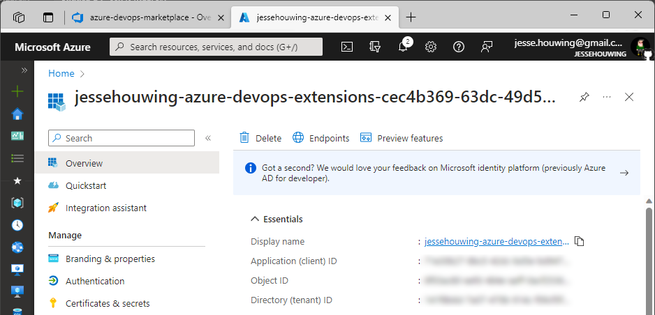Publish Azure Devops Extensions Using Azure Workload Identity