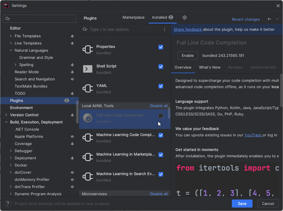 Troubleshooting GitHub Copilot keyboard shortcuts in Jetbrains IDEs